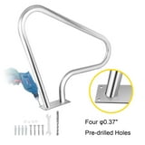 VEVOR Pool Rail 48x36" Pool Railing 304 Stainless Steel 250lbs Load ...