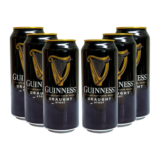 Six Pack Cerveza Guinness Draught 440ml C/u Draught stout | Walmart en ...