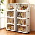 2 3 4 5 Layer Heavy-Duty Multifunctional Folding Storage Cabinet ...