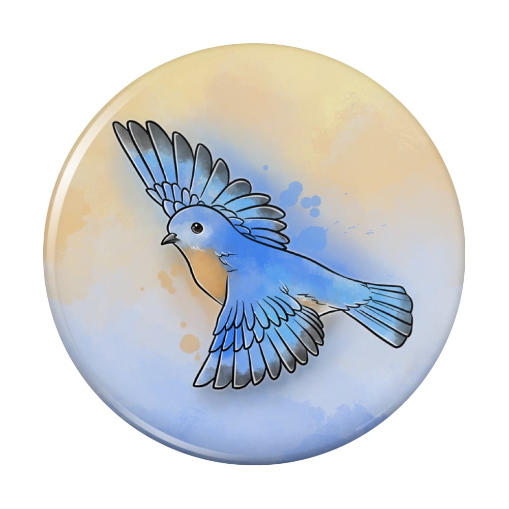 Eastern Bluebird Watercolor Northeastern Bird Kitchen Refrigerator ...