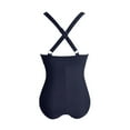 Plus Size Swimsuit For Women Tummy Control Solid Print Bikini One Piece