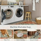 Moynesa 4'x6' Boho Tribal Area Rug,4x6ft Washable Bedroom Rug, Soft Non ...