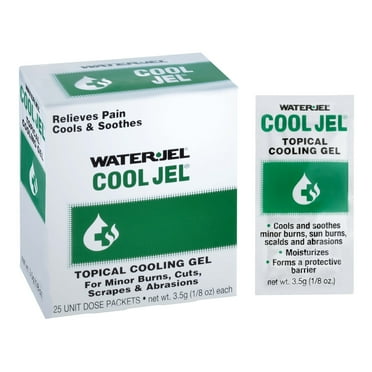 Water-Jel Technologies 3.5 Gram Unit Dose Packet Burn Jel Topical Gel ...