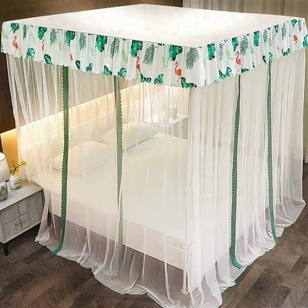 Mesh high-Grade Gradient Color Bed Canopy lace lace Princess Mosquito ...