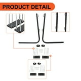 Kojem 4" 4-1/2" Camper RV Bumper Mount Tote Tank Carrier Rack Camco ...