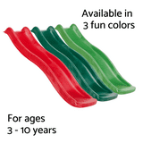 Blue Rabbit Play Outdoor Wavy Kids Slide, 6 Feet, Green - Walmart.com