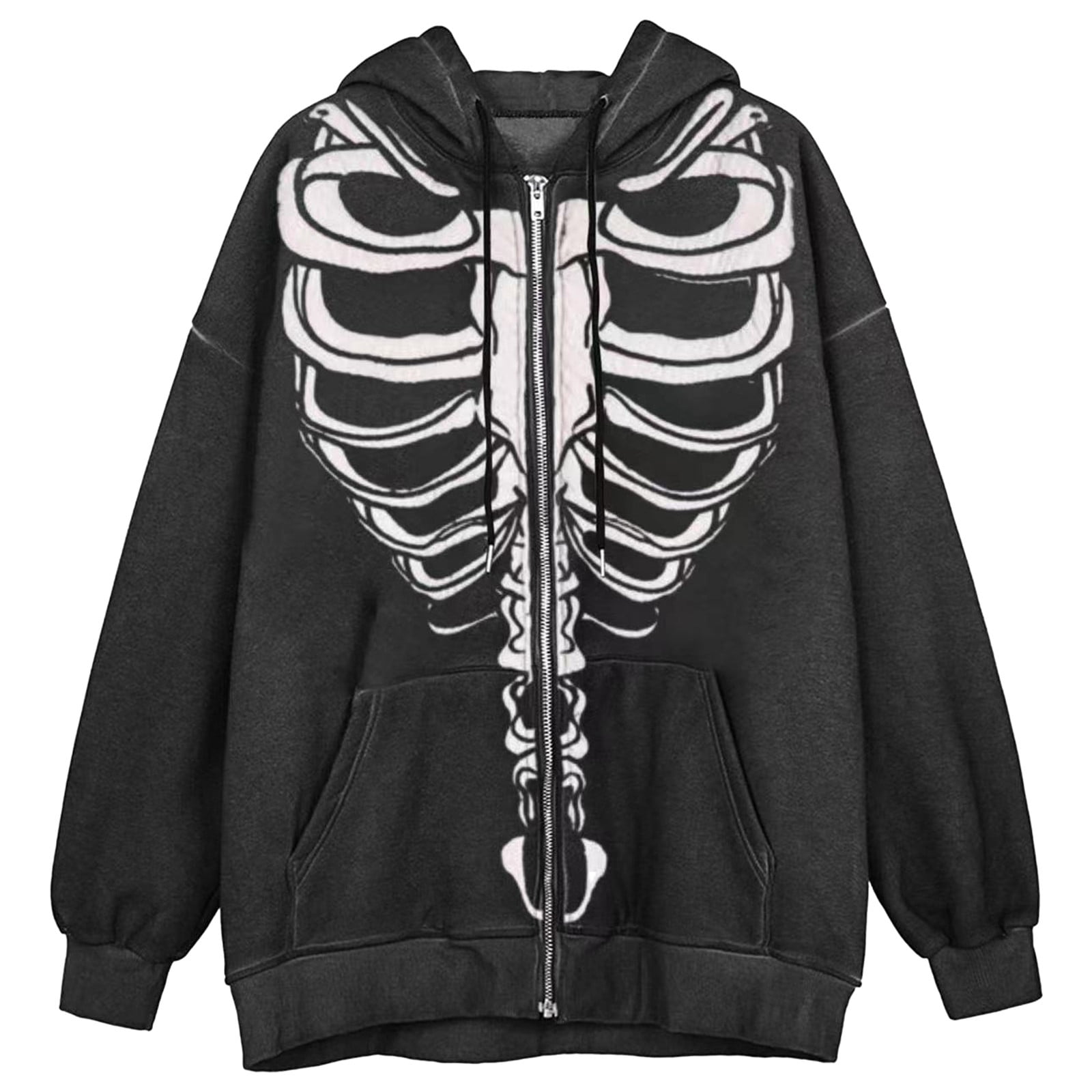 Click here for Fgnfyis Unisex Halloween Skeleton Print Hoodie Cas... prices
