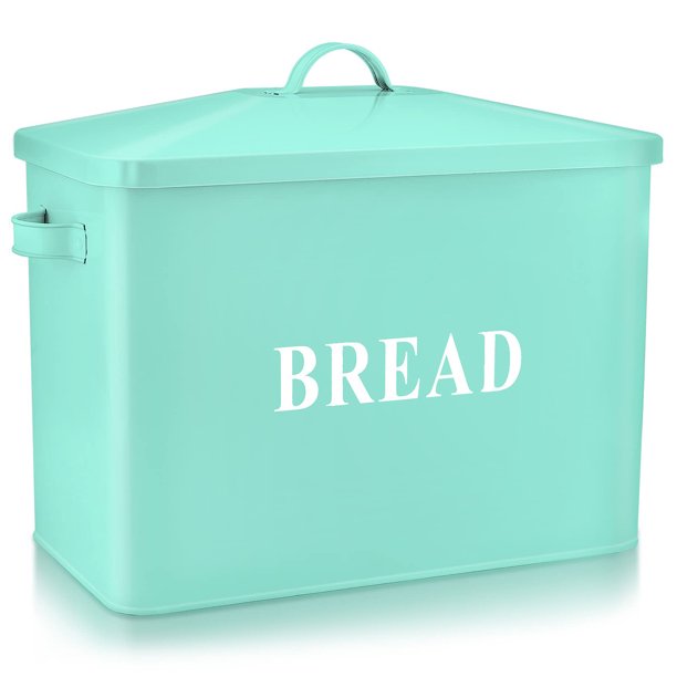 Bread Box for Kitchen Countertop, Vesteel Metal Bread Bin Holder for ...