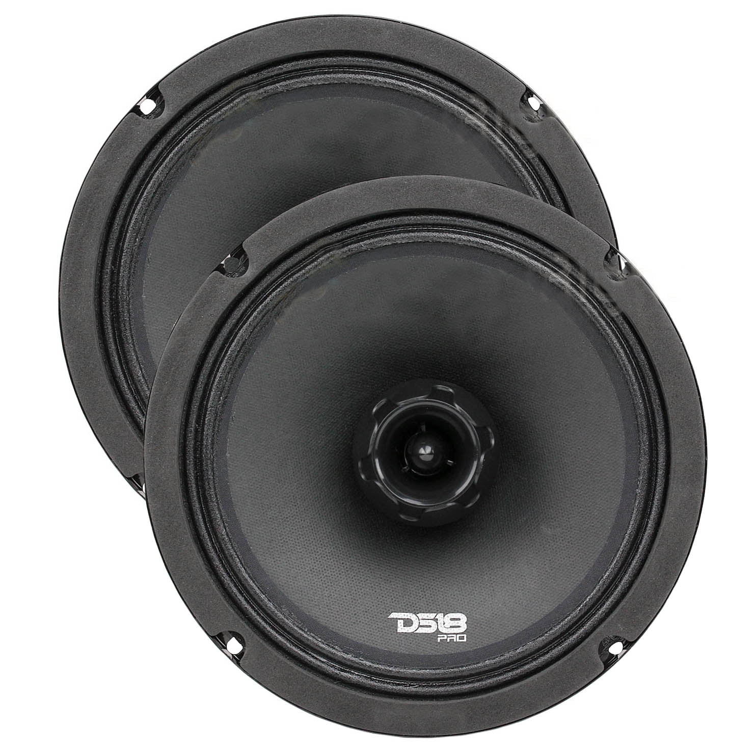 2 Pack 8" Midrange Speaker Built In Tweeter 550 Watts Max 4 ohm DS18 ...