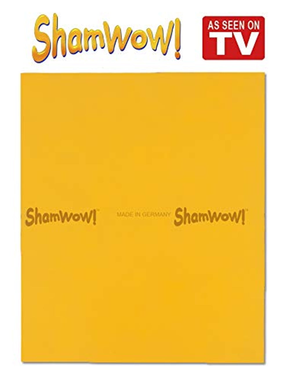 The Original Shamwow - Super Absorbent Multi-purpose Cleaning Shammy ...