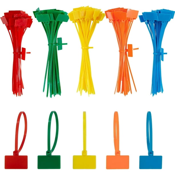 Colored Plastic Cable Ties 150mm x 3mm Cable Ties Label Organize for ...
