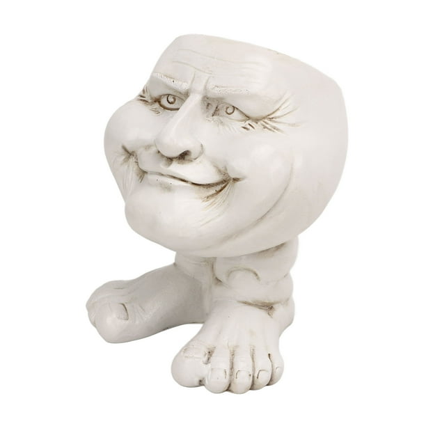 Head Planter Pot,Face Statue Planter Unique Face Planter Face Statue ...