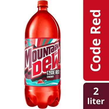 Mountain Dew MTN DEW Code Red Cherry Soda Beverage 20 oz., 1 Single ...