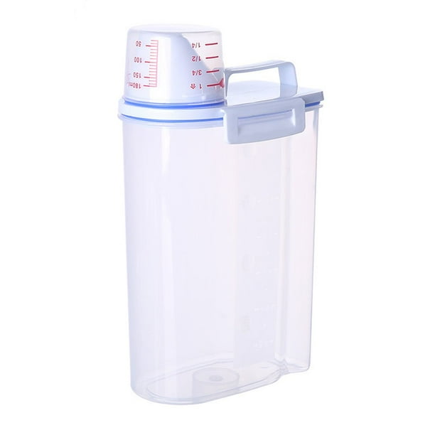Hi FANCY Kitchen Lid Plastic Storage Tank 2Kg Transparent Food Snacks ...