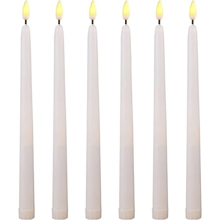 6 Pack Flameless Taper Candles Battery Operated Window Candles ...