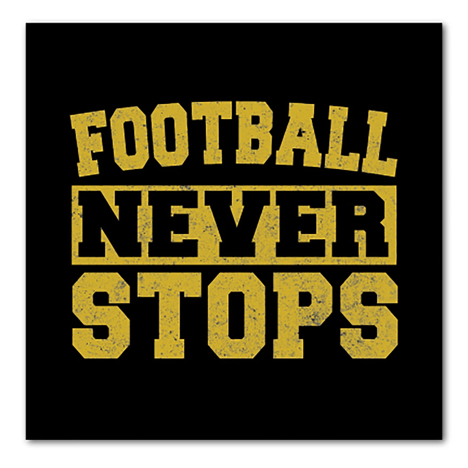 DistinctInk Custom Bumper Sticker - 10" x 10" Decorative Decal - Black ...