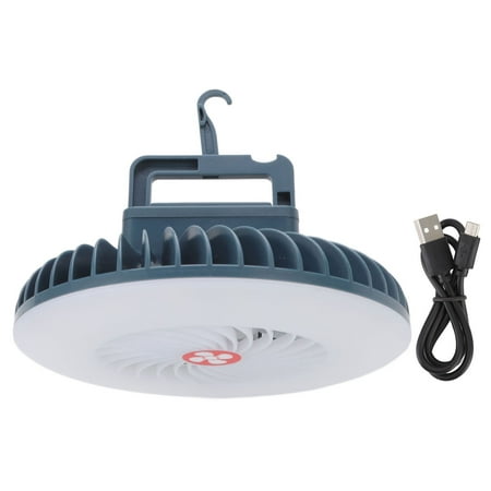 Rechargeable Fan Light, 500lm Individual Control LED Camping Fan Light ...
