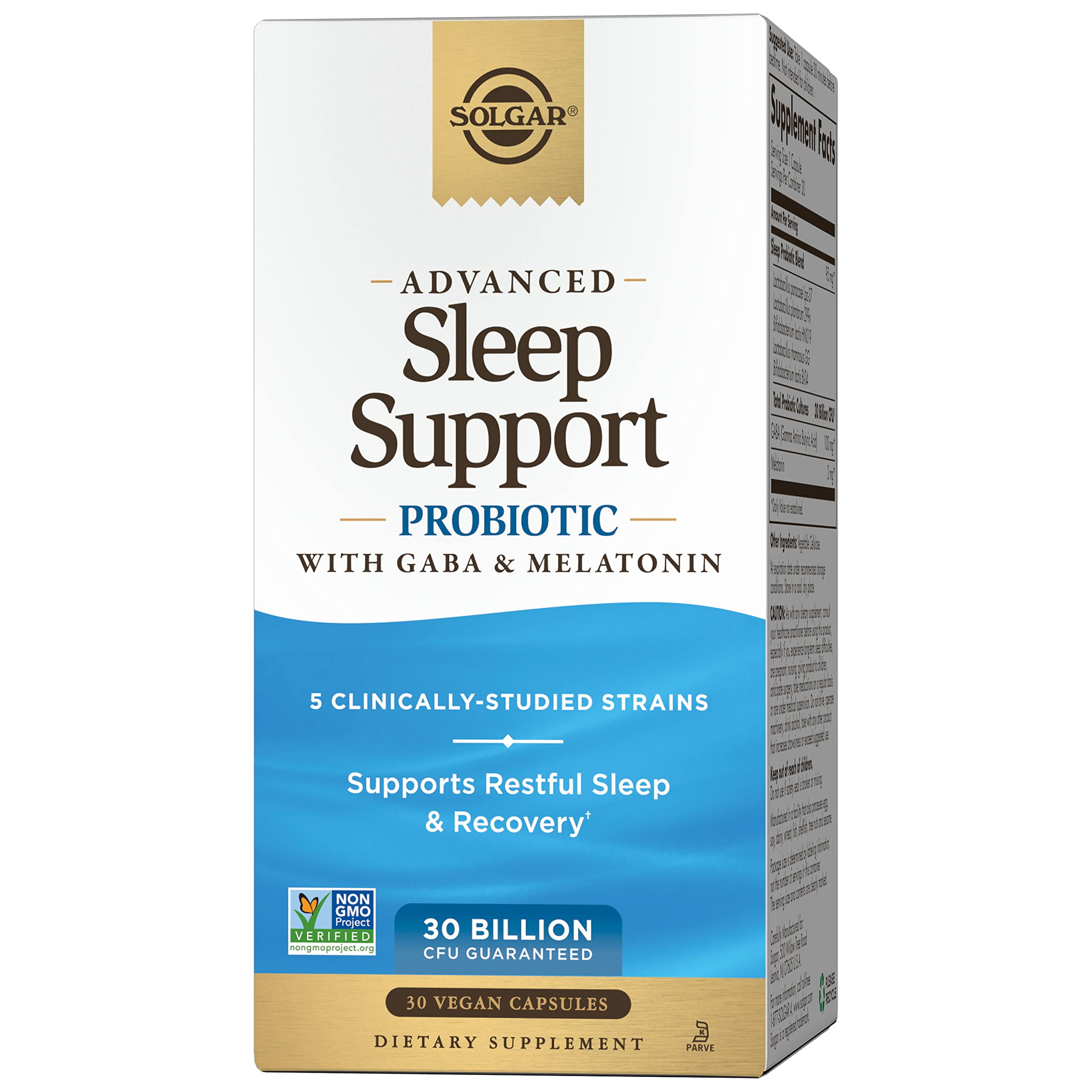 Suplemento Probiótico Solgar Advanced Sleep Support 30 cápsulas ...