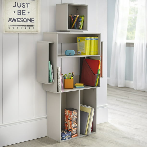 Mainstays Kids Robot Shaped Bookshelf, Robot Gray Color | brandowstore.com