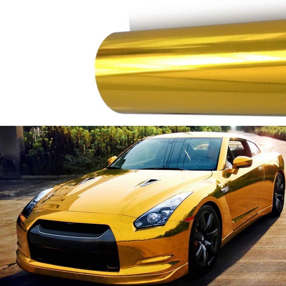 Chrome Mirror Vinyl Film Wrap Sticker Decal Stretchable Reflective Free ...