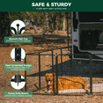 "FXW Outdoor Dog Playpen, 16-Panel, 45"" Height, Door Access, Suitable ...
