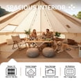 4 Season Bell Tent 9.8/13.1/16.4 FT, Waterproof Glamping Yurt Tent with ...