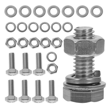 The Rocky Tools M8 5/16" Stainless Steel 304 Hex Head Grade 8 Bolts and ...