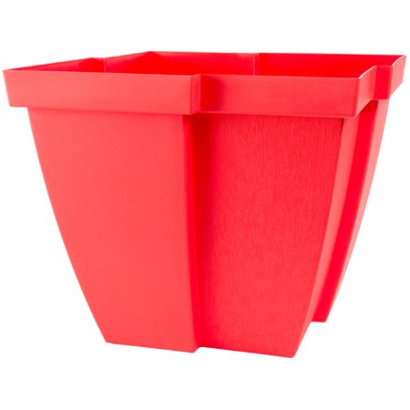 Red 15.5" Quattro Square Patio Planter | Walmart Canada