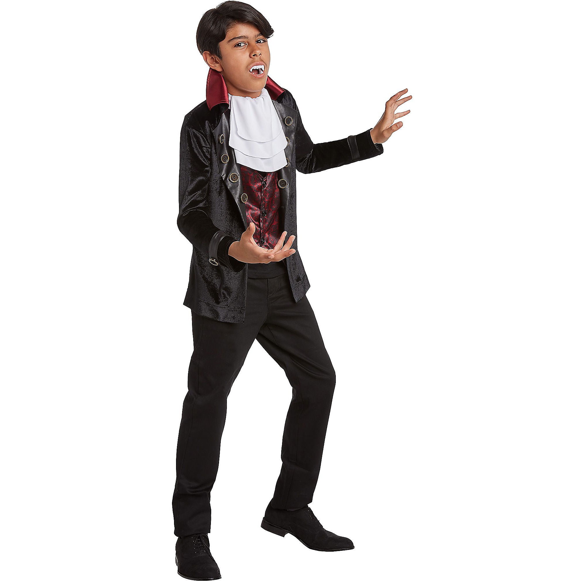 Jerry Leigh Velveteen Vampire Costume for Children, Size Medium ...