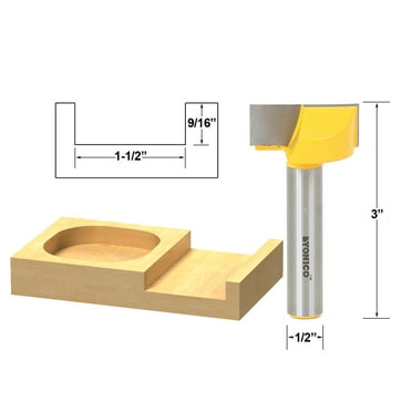 Yonico 3 bit undersize plywood dado router bit set - 1/4" shank ...