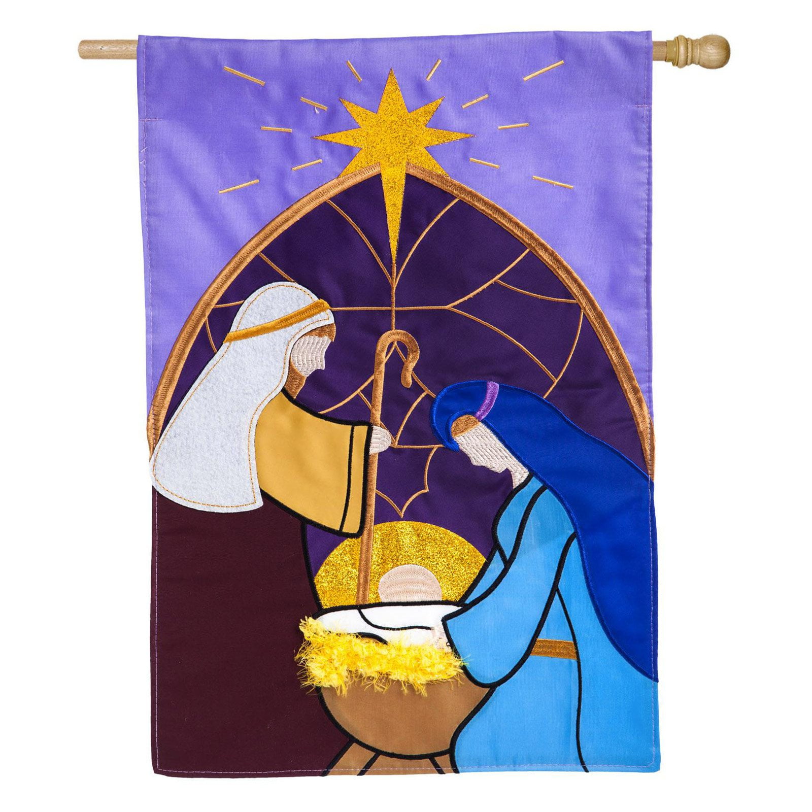 Evergreen Flag Nativity House Flag - Walmart.com