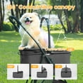Wedyvko Pet Stroller with 4 Wheels, Foldable Pet Travel Carrier for ...