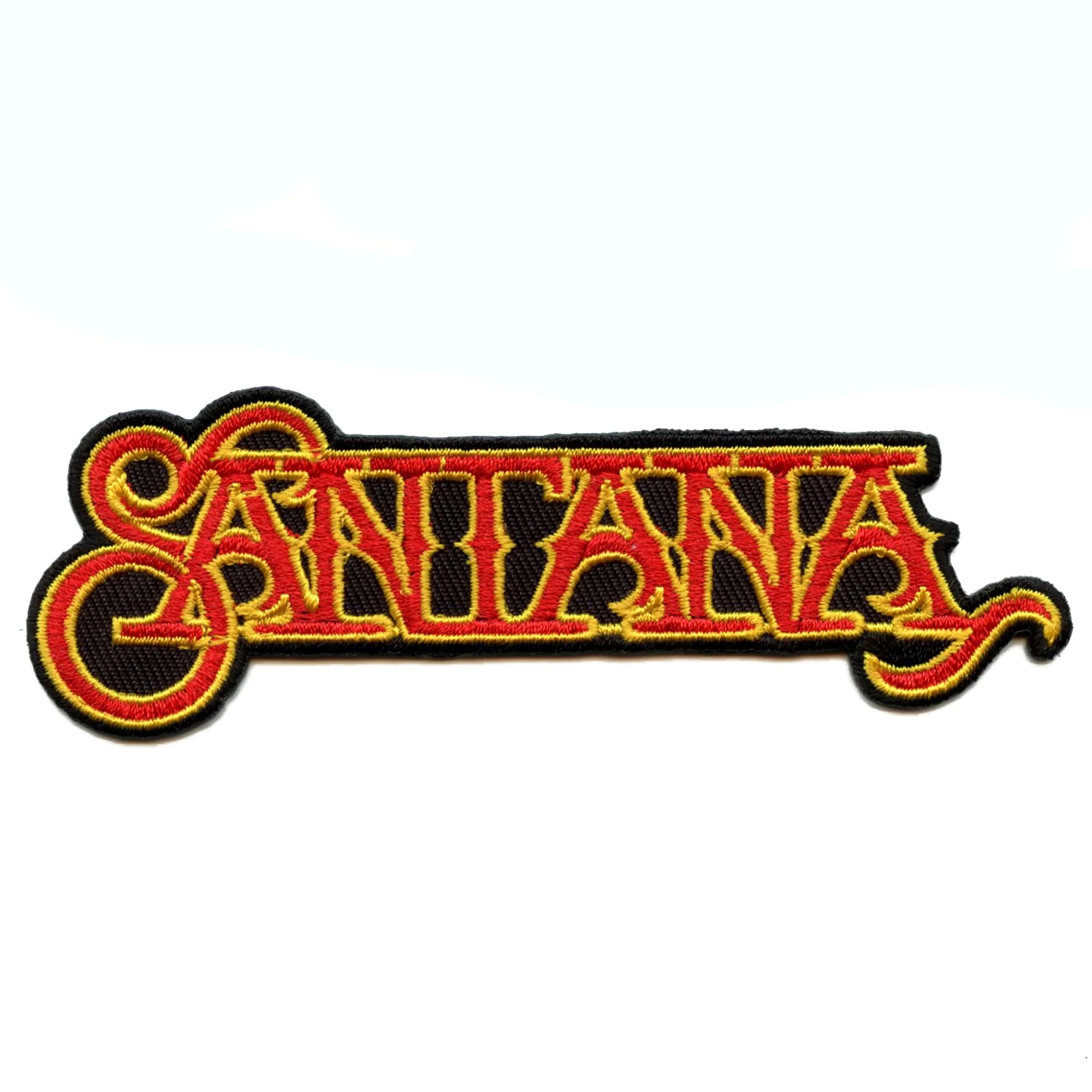 Santana Band Name Logo Patch Carlos Latin Rock Embroidered Iron On ...