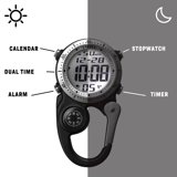 Dakota Digital Mini Clip Watch- Black - Walmart.com