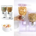 Countertop Indispensable Dual Control Cereal Dispenser, Plastic, Black ...