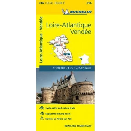 Loire-Atlantique, Vendee - Michelin Local Map 316: Map (Michelin Local ...