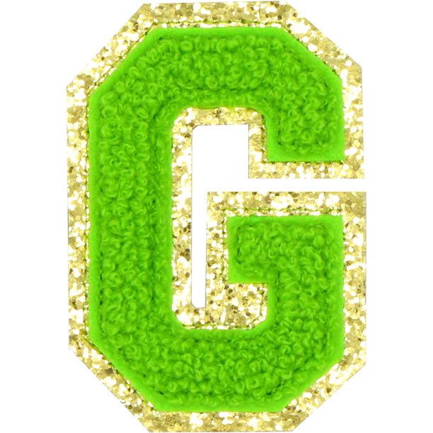 English Letter G Iron On Repair Patches Alphabet Sewing Appliques ...