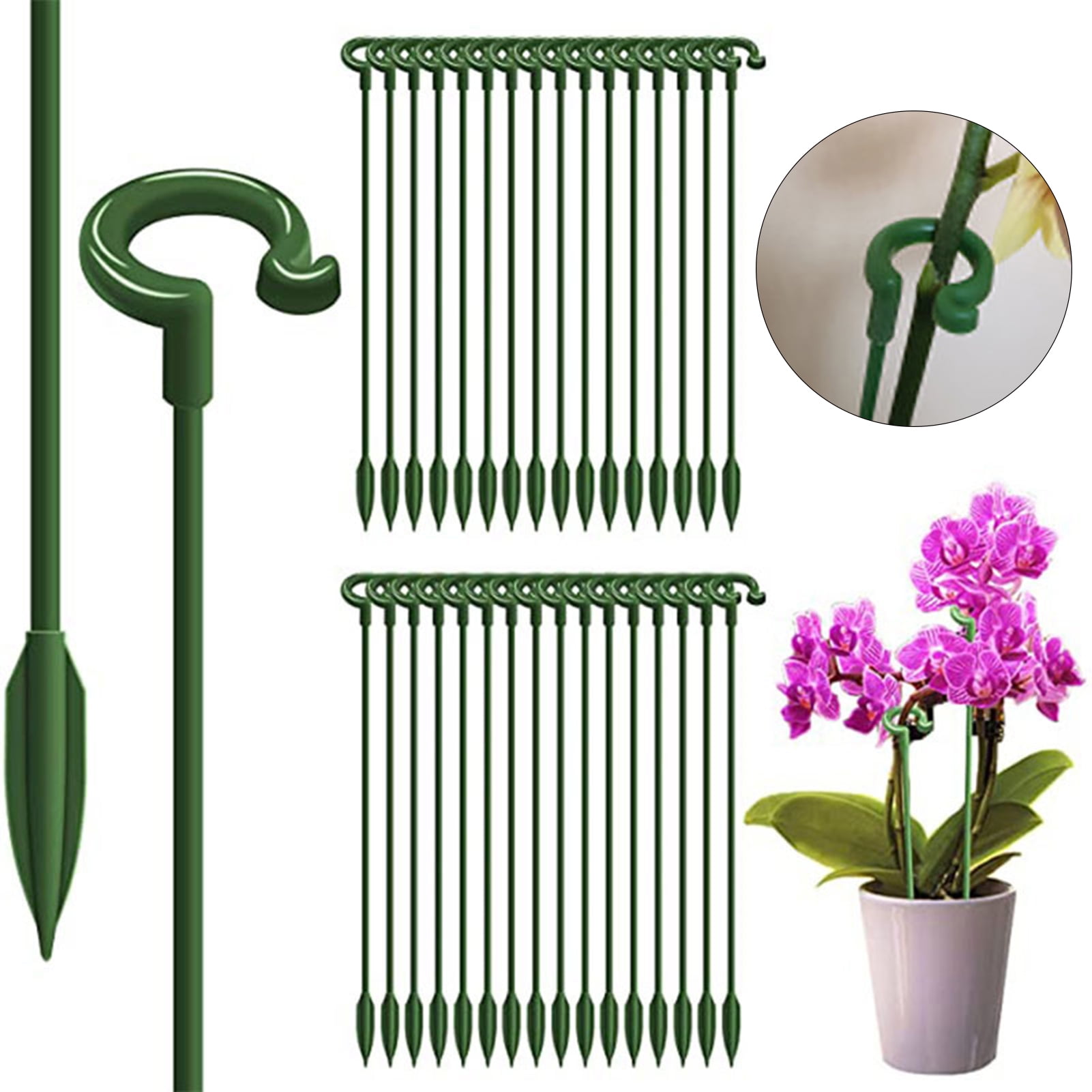 Limei 10Pcs Potted Plant Support Stick, Universal Support Lightweight ...