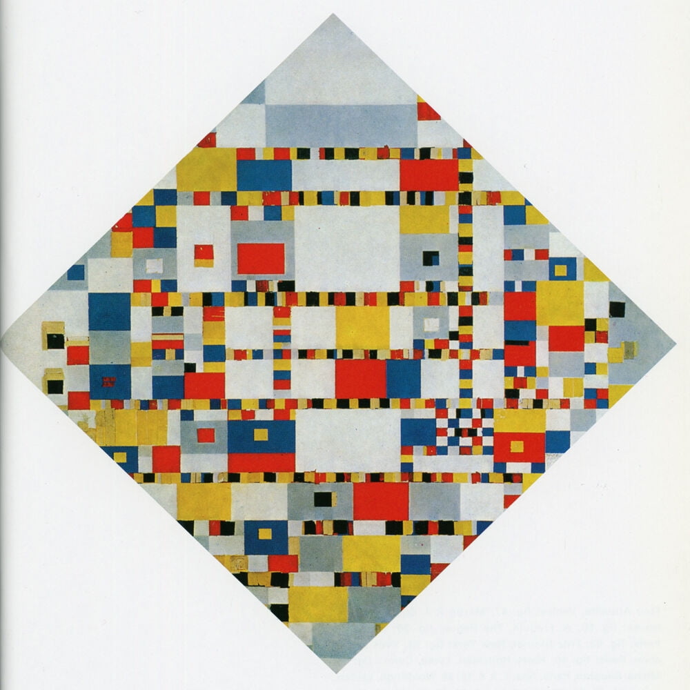 Victory Boogie-Woogie - Mondrian- CANVAS or PRINT WALL ART - Walmart.com