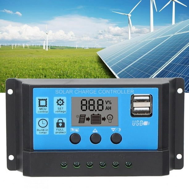 Dual USB Solar Charge Controller,Solar Charge Controller LCD PWM Solar ...