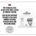 Cremo Barber Grade 5-Blade Mens Razor Cartridges with Pull-Back Trimmer ...