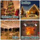 StarGo Warm Multi Color Christmas Tree Lights, 20 ft, 105 Incandescent ...