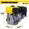 Aceup Energy 7HP 212cc Gas Engine Horizontal Shaft, 4 Stroke OHV Gas Motor, Shaft 3/4" (19mm ...