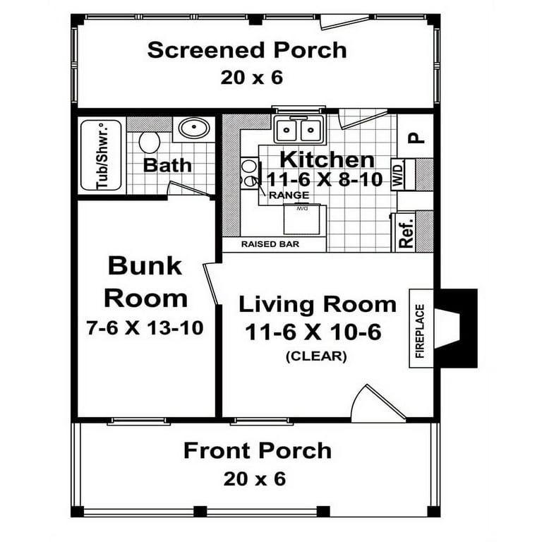 Simple One Floor House Blueprints