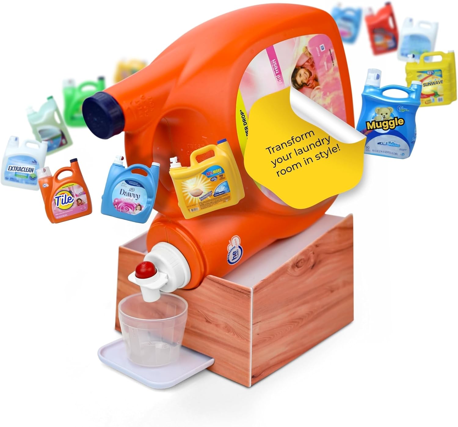 SHIBA-Laundry Room Organizer and Drip Tray - Soap Cup Storage for ...