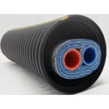 60 Ft of Commercial Grade EZ Lay 5 Wrap Insulated (2)1" (2) 3/4" NB PEX ...
