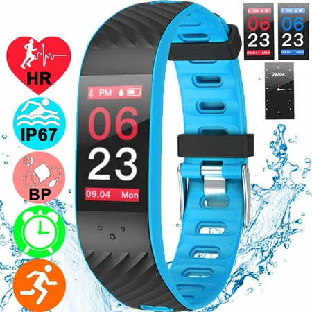 Fitness Tracker Waterproof Activity Tracker w/ 0.96" OLED Color Screen ...