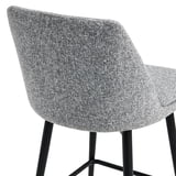 CHITA 27 inch Counter Height Swivel Bar Stools Low Back Set of 3, Metal ...