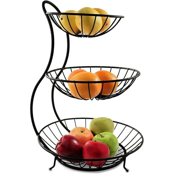 Retro style black wire mesh basket for fruits - keep fruits and ...