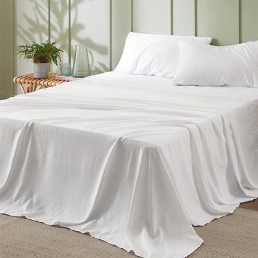 Simple&Opulence 100% Linen Sheet Set-Pure Linen Bedding Sheet-4 Pieces ...